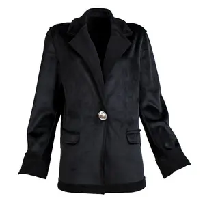 Lalipop Design Notched Lapel Outerwear For Women