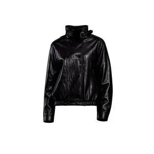 Faux Fur Button Closure Jackets