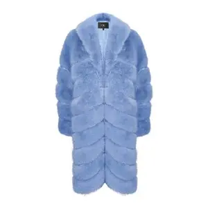 OW Copenhagen Faux Fur Coat - Blue