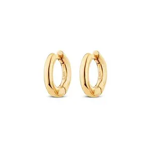 SALLY SKOUFIS Alchemy Huggie Petite Earrings In 18k Vermeil - Gold