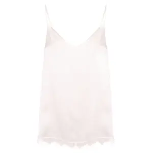 IZABELA MANDOIU Silk Top With Adjustable Straps - White