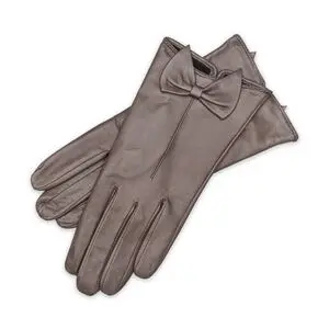 1861 GLOVE MANUFACTORY Avellino Nappa Leather Gloves - Grey