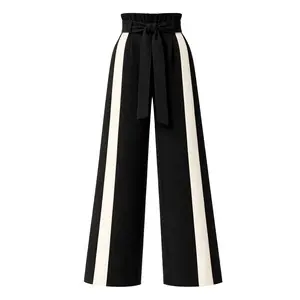 JULIA ALLERT Belted High-waist Wide-leg Trousers