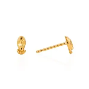 LEE RENEE Tiny Orunla Stud Earrings - Gold