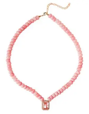 MACRAE & CO. Ellie Stone Pendant Necklace - Pink