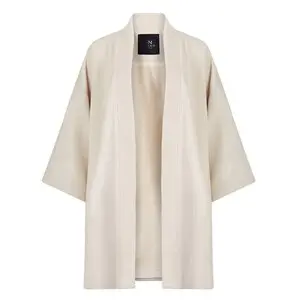 NIRAN Silvia Cream Wool Kimono Jacket