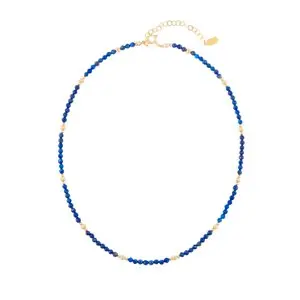INARI JEWELLERY Celestial Lapis Lazuli Gemstone Choker Necklace - Blue