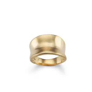 LULU AND BOO JEWELLERY Solid Nine Carat Saddle Ring - Gold