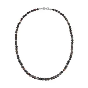 DOWER & HALL Black Onyx Gemstone Sterling Silver Necklace