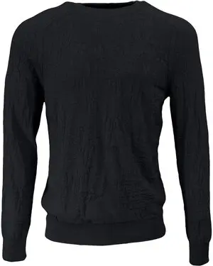 LORDS OF HARLECH Cole Merino Crewneck Sweater - Black