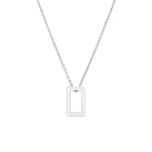 SHEIDA FARROKHI Rectangle Pendant Necklace