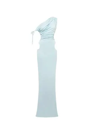LUNA B One-shoulder Cut-out Maxi Dress