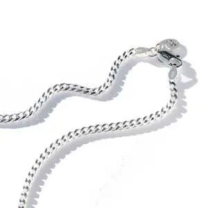 CHARLOTTE'S WEB JEWELLERY Cuban Curb Chain 22 Inch - Silver
