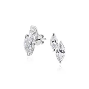 SALLY SKOUFIS Renaissance Stud Earrings - Silver/white