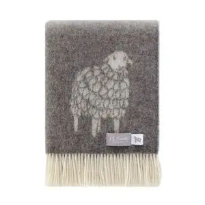J.J.Textile Dark Sheep Mima Throw - Brown