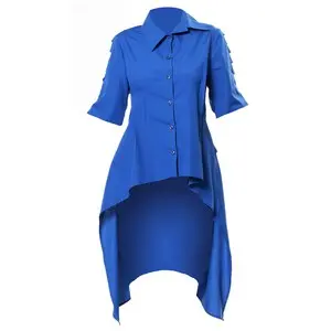 METAMORPHOZA Open Back Cotton Shirt
