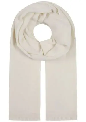 LOOP CASHMERE Women's Featherweight Scarf In Snow White