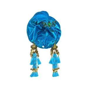 JULIA CLANCEY Dragon Fly Dream Turban - Blue