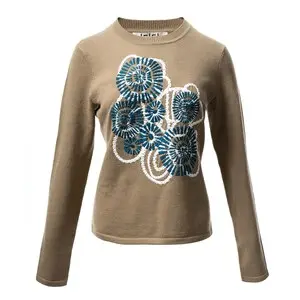 FULLY FASHIONING Beck Embroidered Sweater