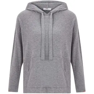 PERALUNA Cashmere Blend Knit Hoodie Pullover