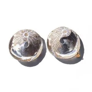 NANA WATANABE Moonglow Embroidered Earrings - White