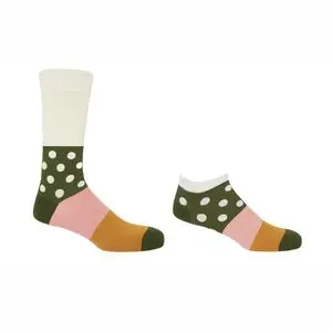 PEPER HAROW - MADE IN ENGLAND Mayfair Crew & Trainer Socks 2-pack - White
