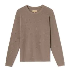 WESTON JON BOUCHER Ripley Crew Neck Cotton & Cashmere Sweater - Brown