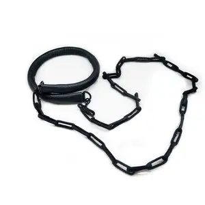 WAIWAI Choker With Leather Chain - Black