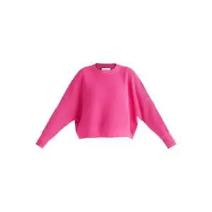 PAISIE Cropped Ribbed Jumper - Pink