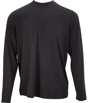 LORDS OF HARLECH Chase Long Sleeve Merino Crew - Black/blue