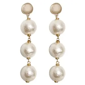 CASTLECLIFF Pearla Statement Drop Earrings