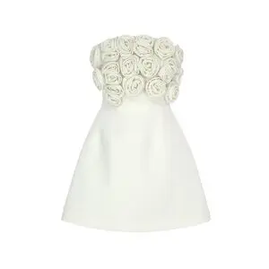 HERFETCH Mini A-line Dress With Rosette Detail