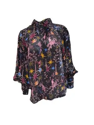 ANY OLD IRON Ghost Rider Tie Detailed Shirt