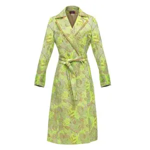 ANDREEVA Jacqueline Coat With Detachable Feather Cuffs