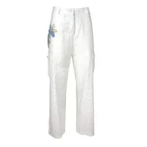 LALIPOP DESIGN Broderie Anglaise Pants With Cargo Pockets