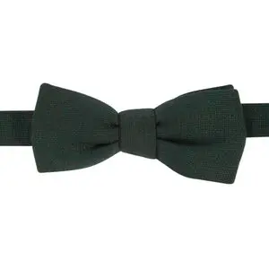 LE COLONEL Cyprus Italian Wool Bow Tie - Green