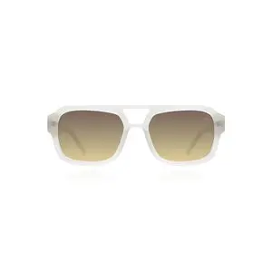 A. Kjærbede Kaya Sunglasses - White/brown