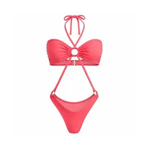 MAUI X LOLITA Yazmin One-piece Bikini With Gold Ring Detail - Pink