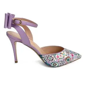 NAFARI MODA Azuleja Napa Leather Pumps