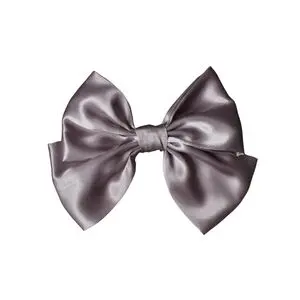 SYLKI Bow Detail Hair Clip - Grey/silver