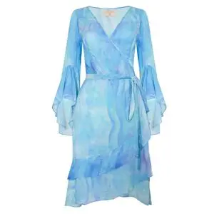 SOPHIA ALEXIA Riviera Mini Wrap Dress - Blue