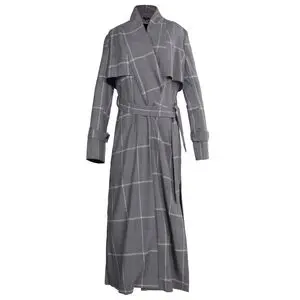 SMART AND JOY Tartan Long Coat