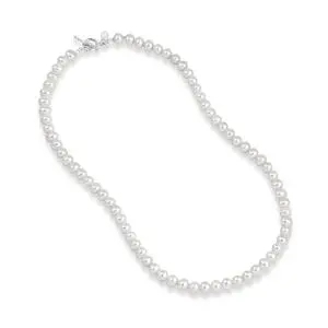 DOWER & HALL Dower & Hall Freshwater Luna Pearl™ Necklace In Sterling Silver White