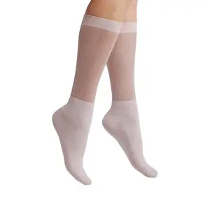 HIGH HEEL JUNGLE BY KATHRYN EISMAN Glitter Dance Crew Socks - Pink