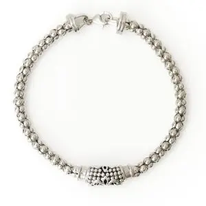 BELINDA JEWELZ Fleur De Lis Bracelet - Silver