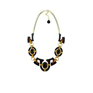 GISSA BICALHO Acrylic Bib Necklace - Brown