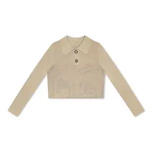 ROCH PEREL Knit Crystal Top