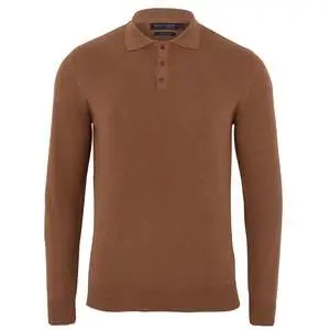 Paul James Knitwear Long Sleeve Polos For Men