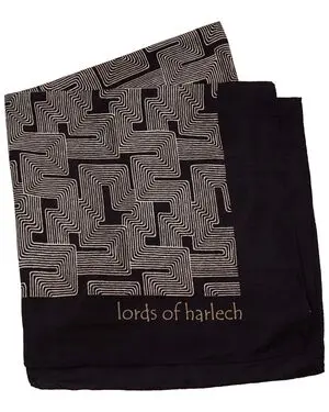 LORDS OF HARLECH Sapphira Inter Twine Printed Scarf - Black