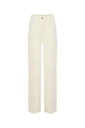 EXQUISE High Waist Wide Leg Pants